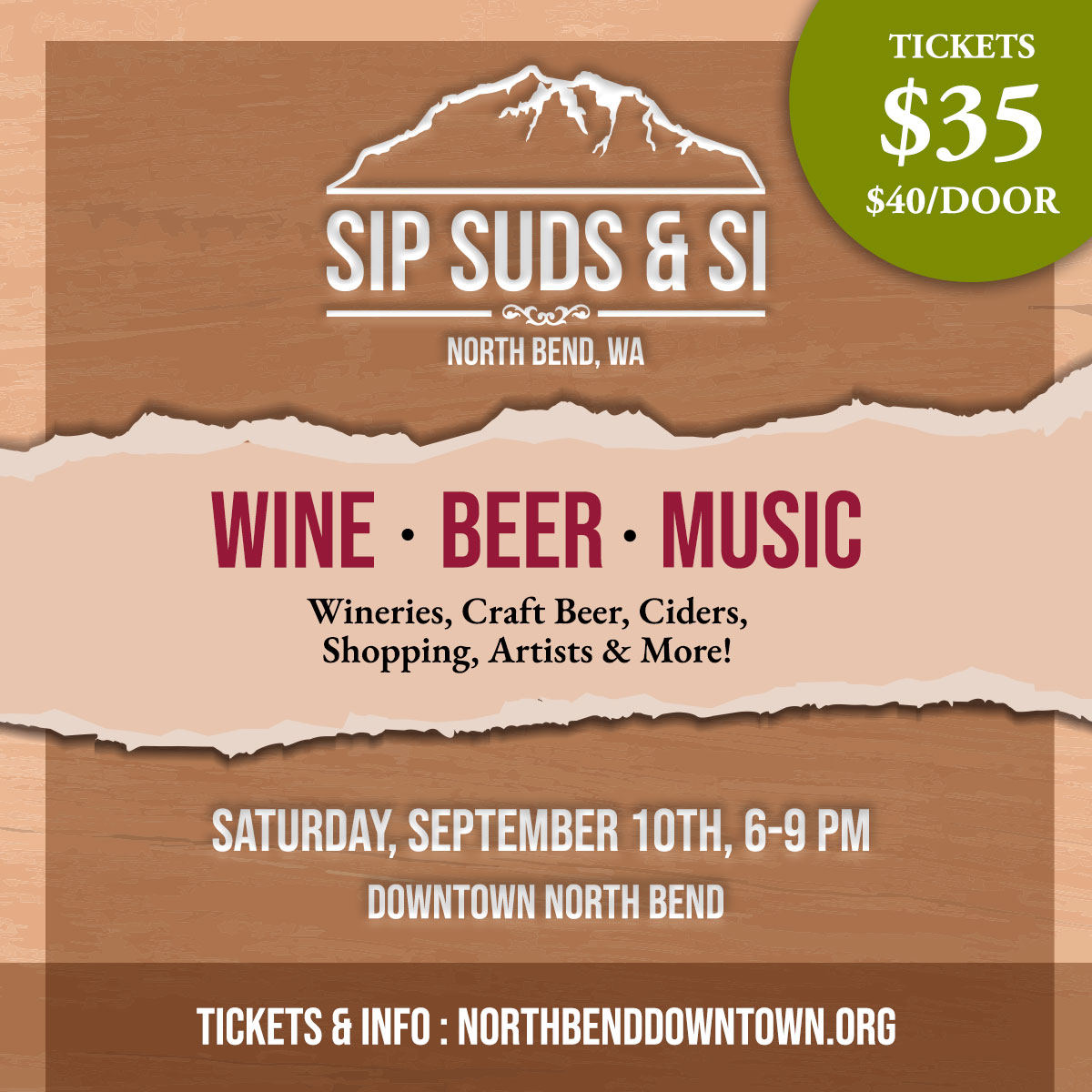 Sips & Suds Returns to Downtown North Bend - Living Snoqualmie