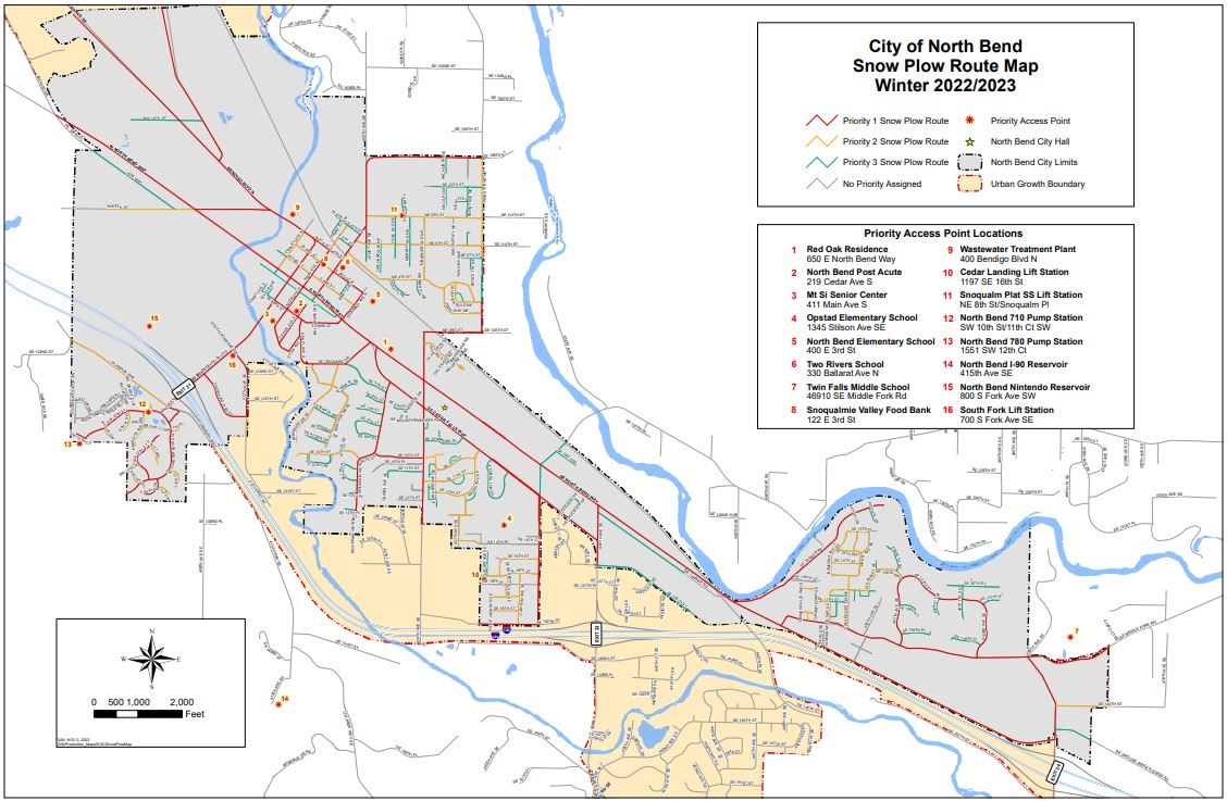 North Bend Map